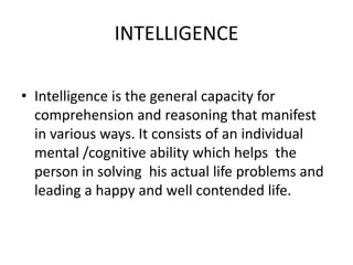 Intelligence | PPTX