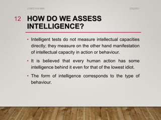 Intelligence | PPTX | Brain and Nervous System Disorders | Diseases and ...