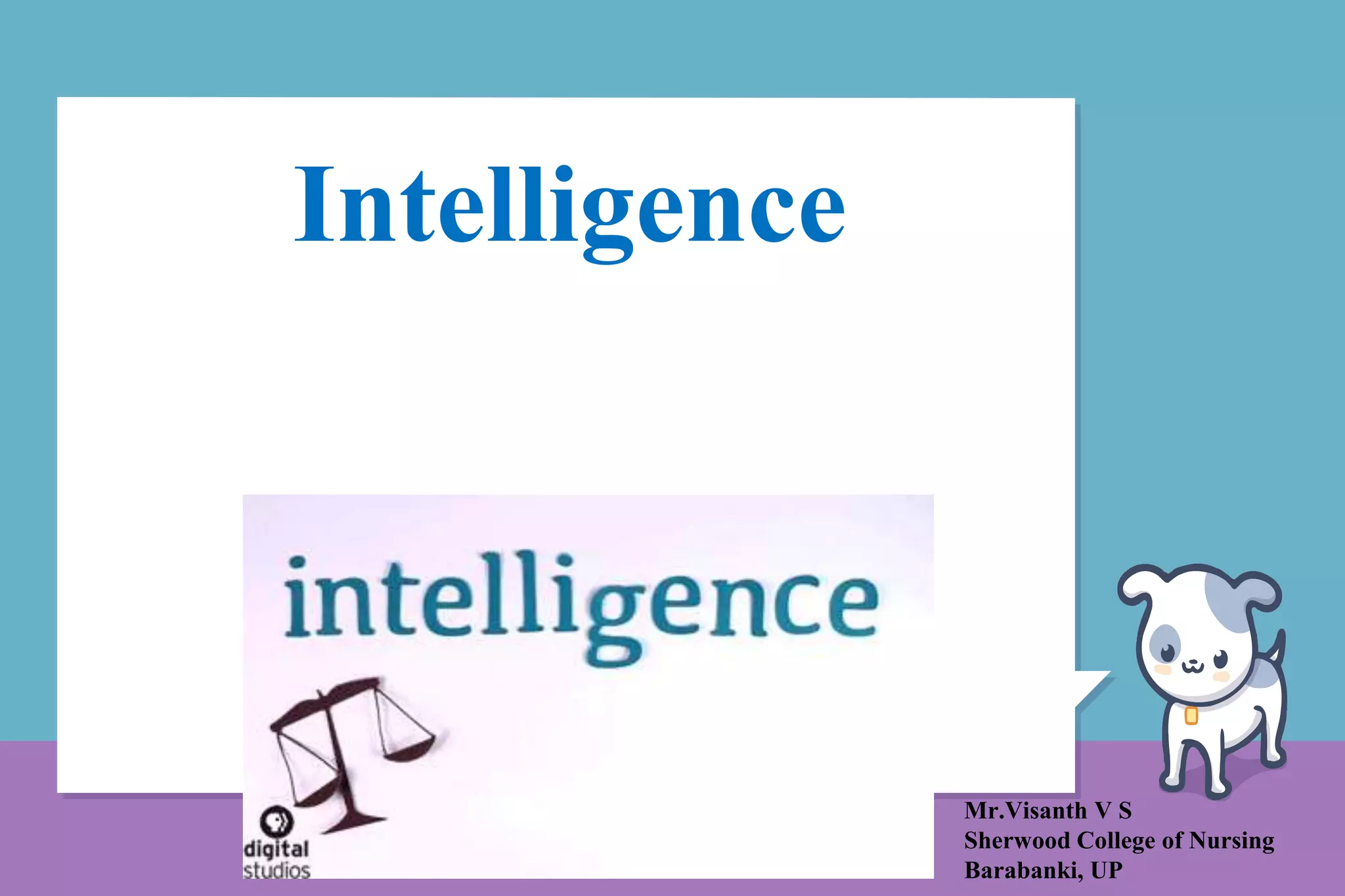 Intelligence- Cognitive Processes, Psychology | PPTX