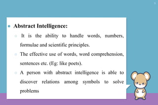 Intelligence- Cognitive Processes, Psychology | PPTX