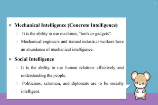 Intelligence- Cognitive Processes, Psychology | PPTX