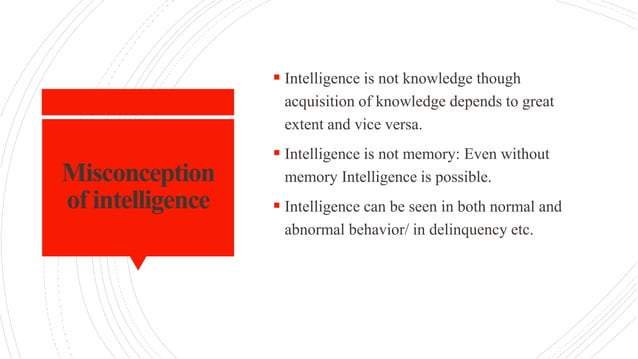 INTELLIGENCE | COGNITIVE FACTOR | PSYCHOLOGY | PPT