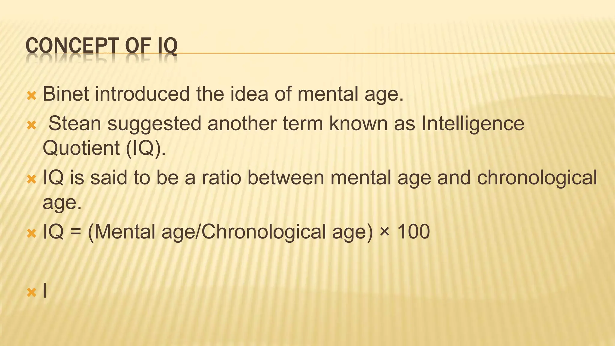 intelligence defination and types theories of intelligence | PPTX ...