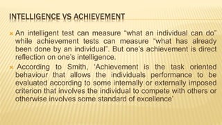 intelligence defination and types theories of intelligence | PPTX ...
