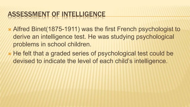 intelligence defination and types theories of intelligence | PPT