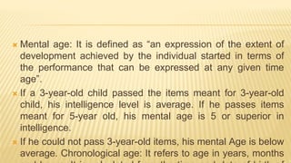 intelligence defination and types theories of intelligence | PPTX