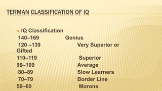 intelligence defination and types theories of intelligence | PPTX | Educational Assessment ...