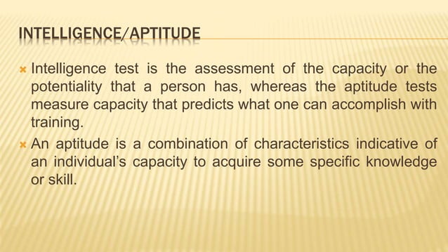 intelligence defination and types theories of intelligence | PPT
