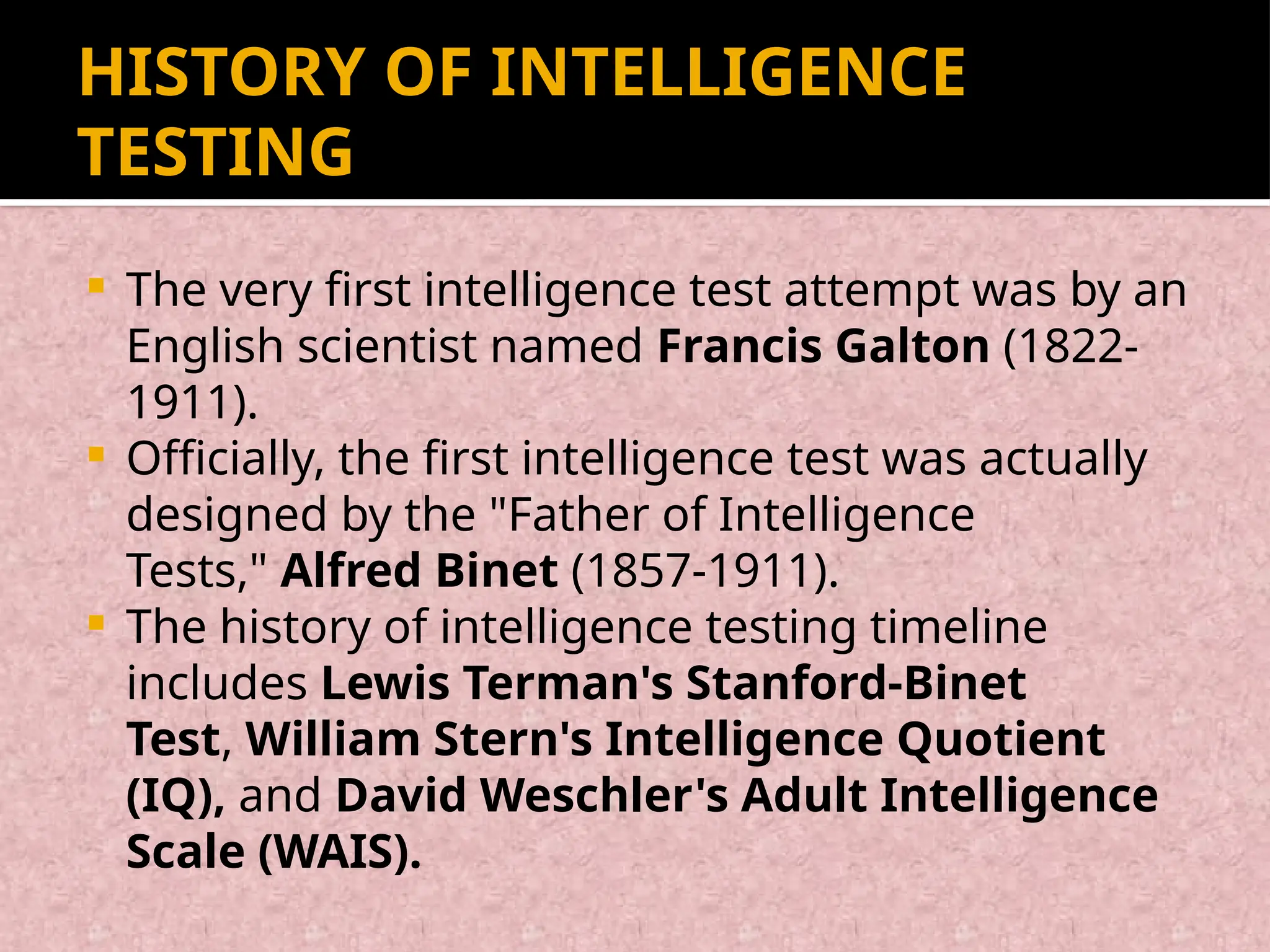 INTELLIGENCE TEST AND MEASUREMENT .pptx