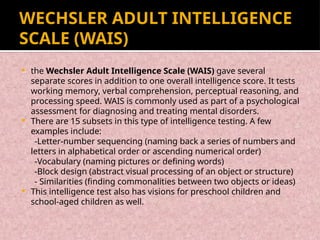 INTELLIGENCE TEST AND MEASUREMENT .pptx