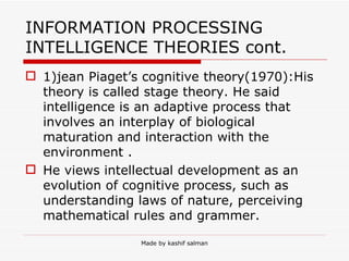 Intelligence | PPT