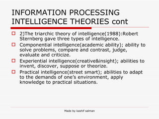 Intelligence | PPT | Educational Assessment | Education