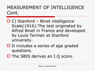 Intelligence | PPT