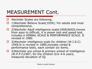 Intelligence | PPT | Educational Assessment | Education