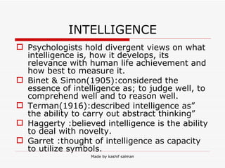 Intelligence | PPT