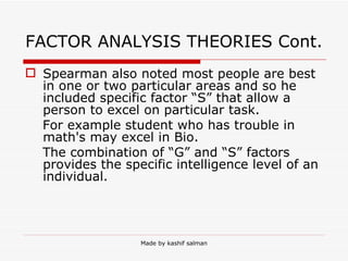Intelligence | PPT | Educational Assessment | Education