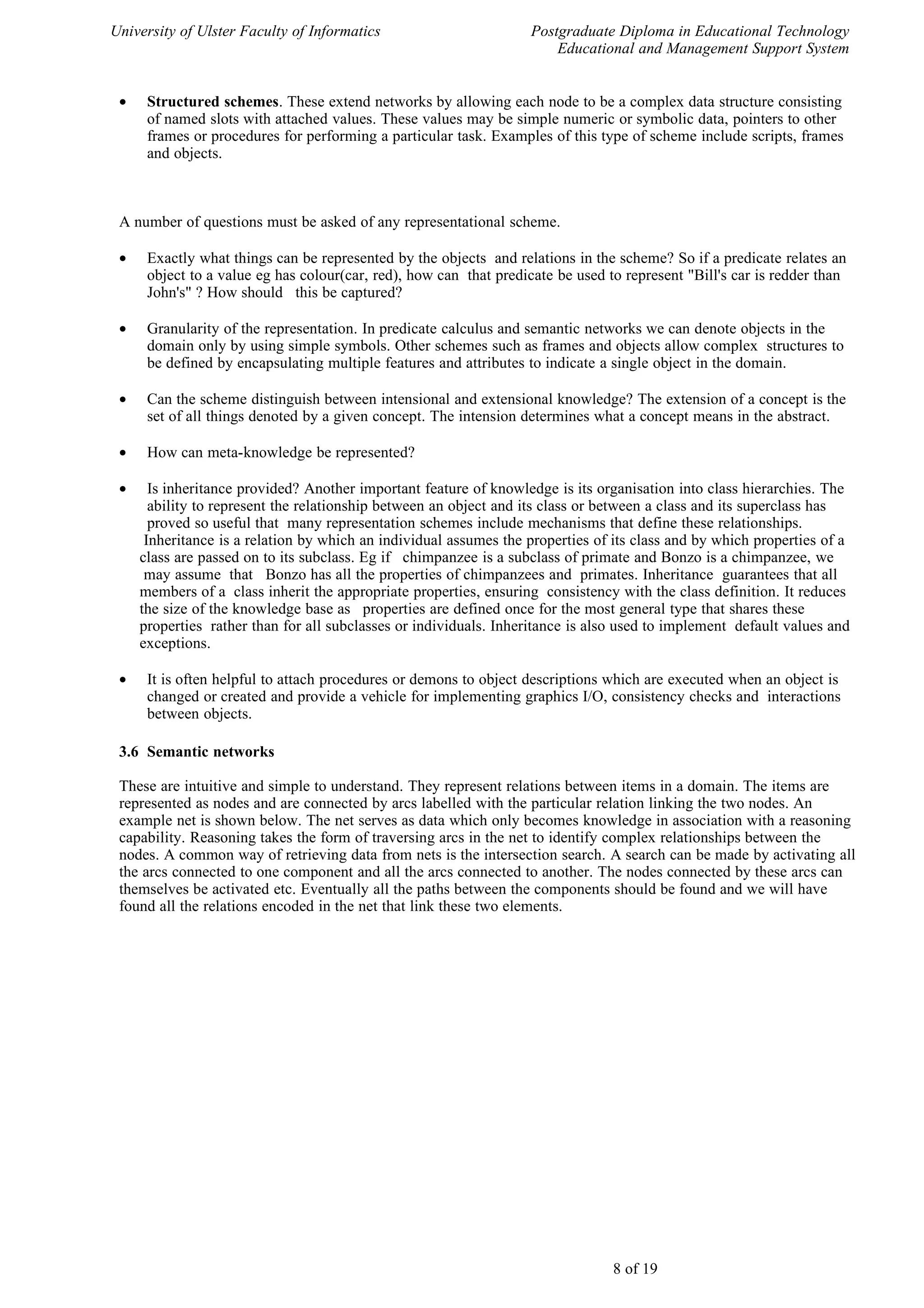 Intelligence and Knowledge | DOC