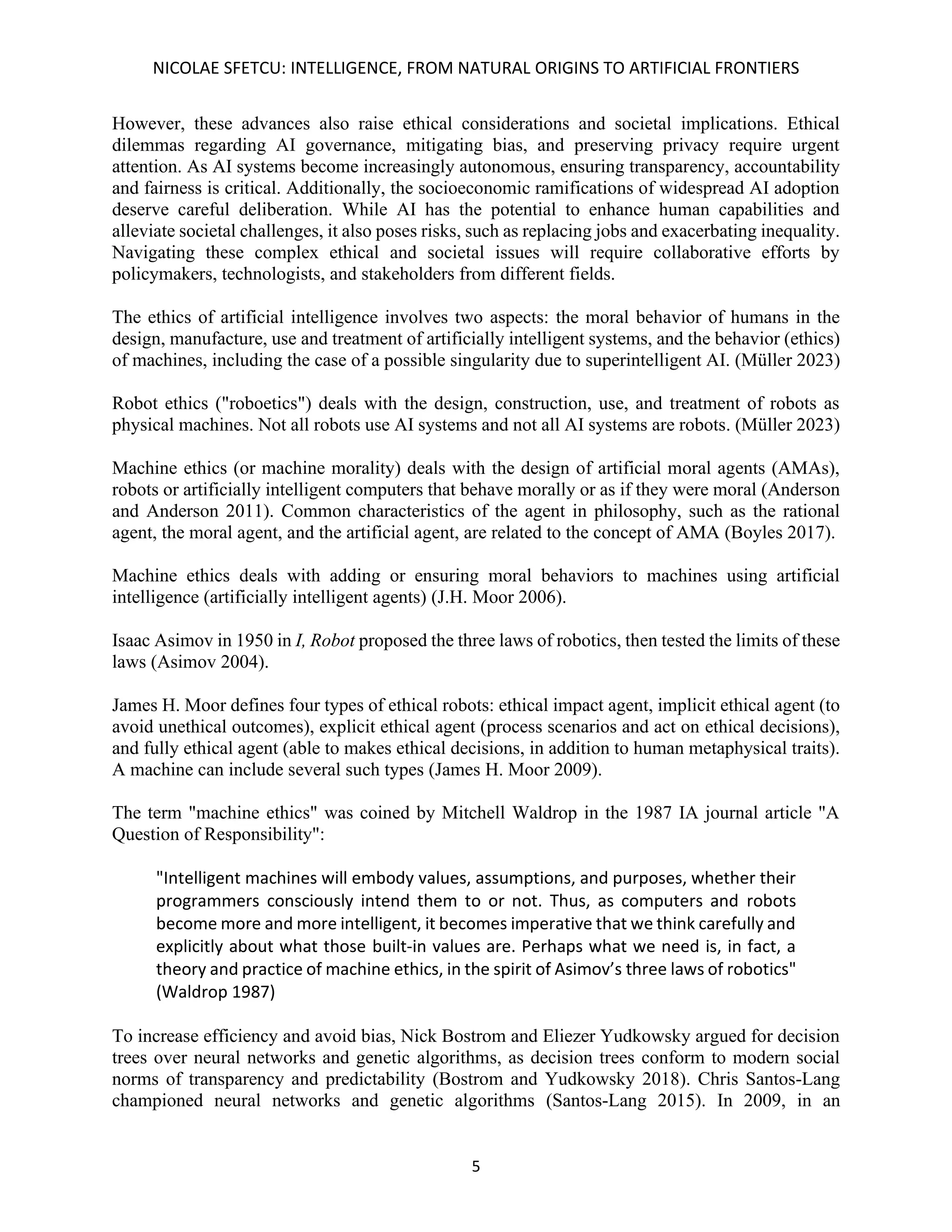 Intelligence, from Natural Origins to Artificial Frontiers - Human Intelligence vs. Artificial ...