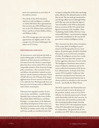 Intelligence policy-and-politics-the-dci-the-white-house-and-congress | PDF