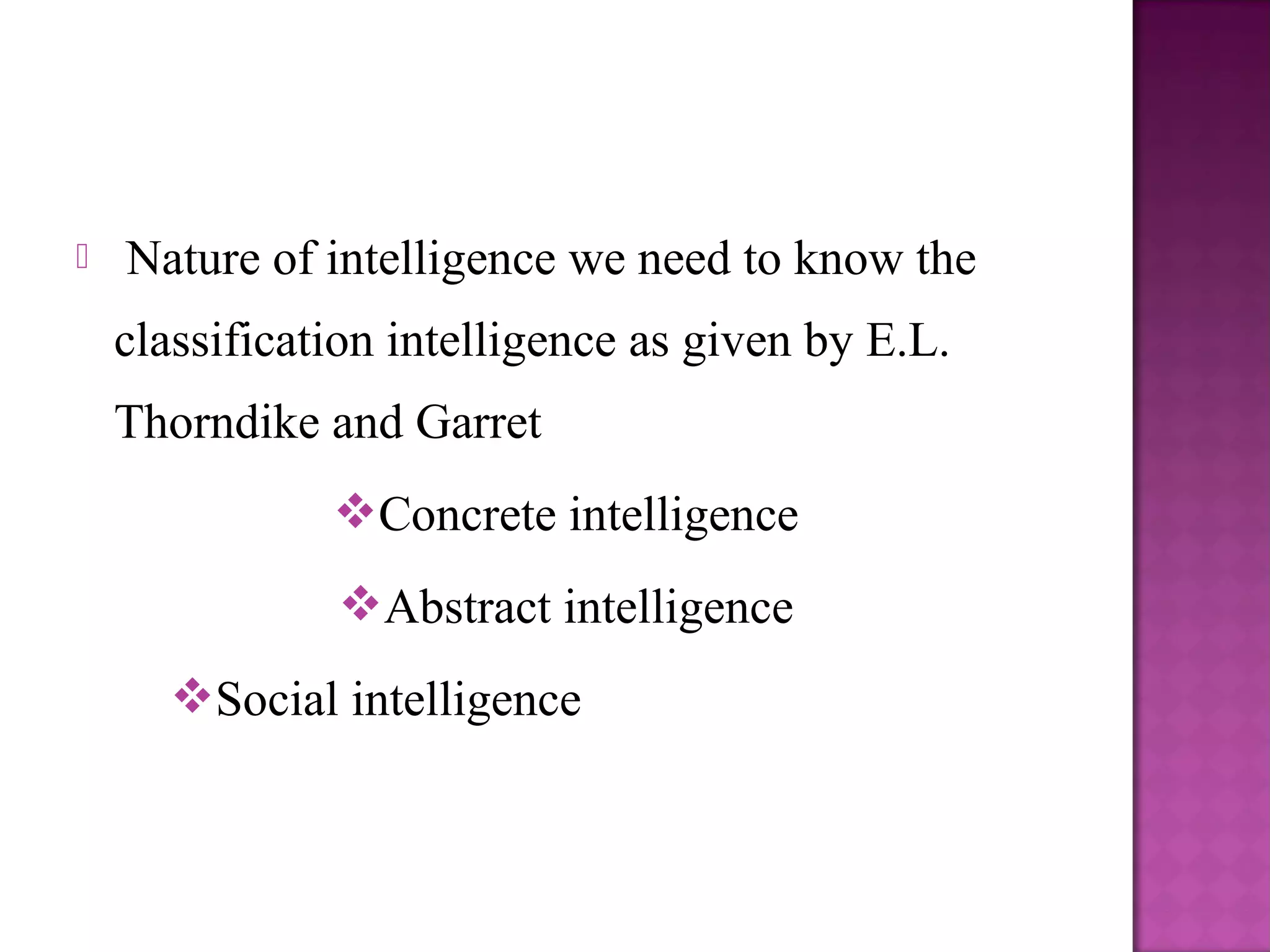 Intelligence PSYCHOLOGY | PPT