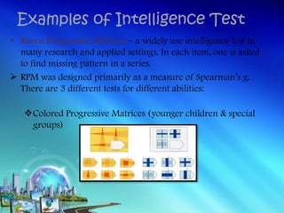 Psychology-INTELLIGENCE | PPTX