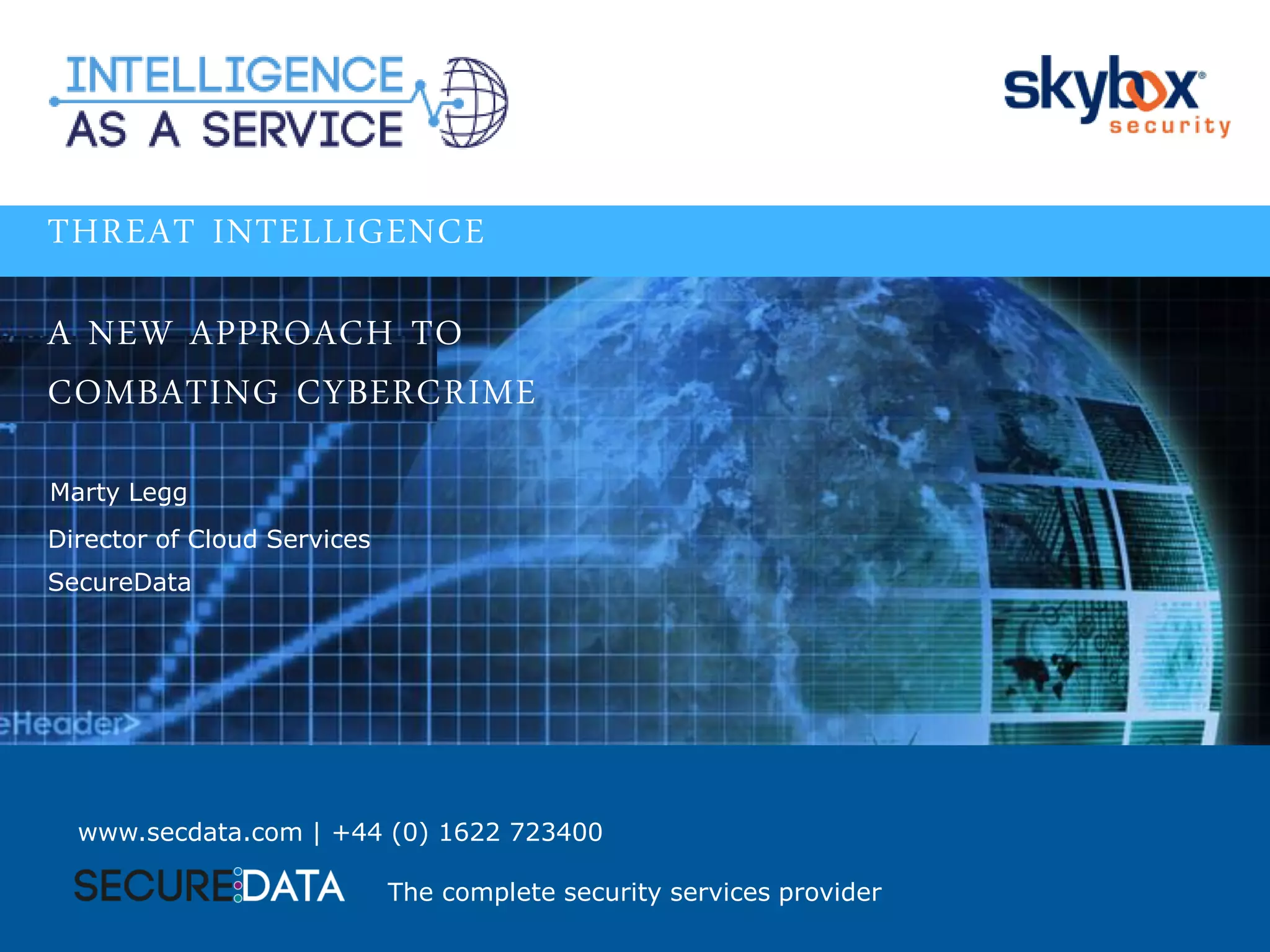 Infosec 2014: Intelligence as a Service: The Future of Frontline ...