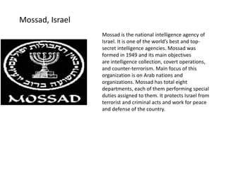 Intelligence agencys | PPTX