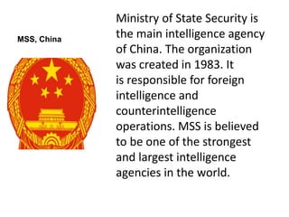 Intelligence agencys | PPTX