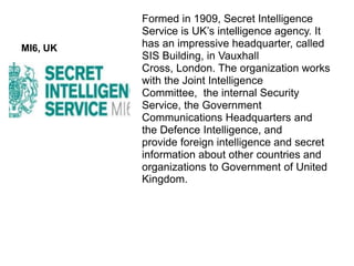 Intelligence agencys | PPTX