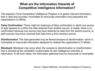 Intelligence Analysis & Deliverables | PPT