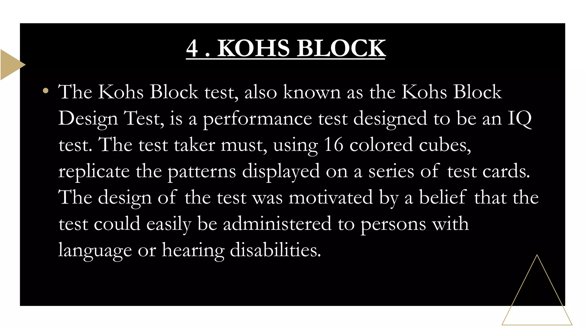 Intelligence and aptitude tests | PPTX