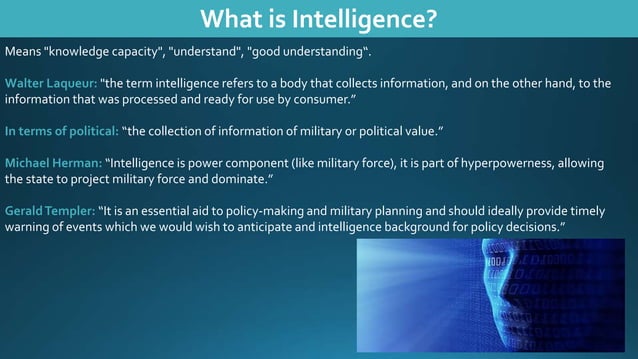Intelligence and counter terrorism | PPTX