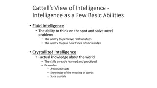 Intelligence and its measurements in psychiatry | PPTX