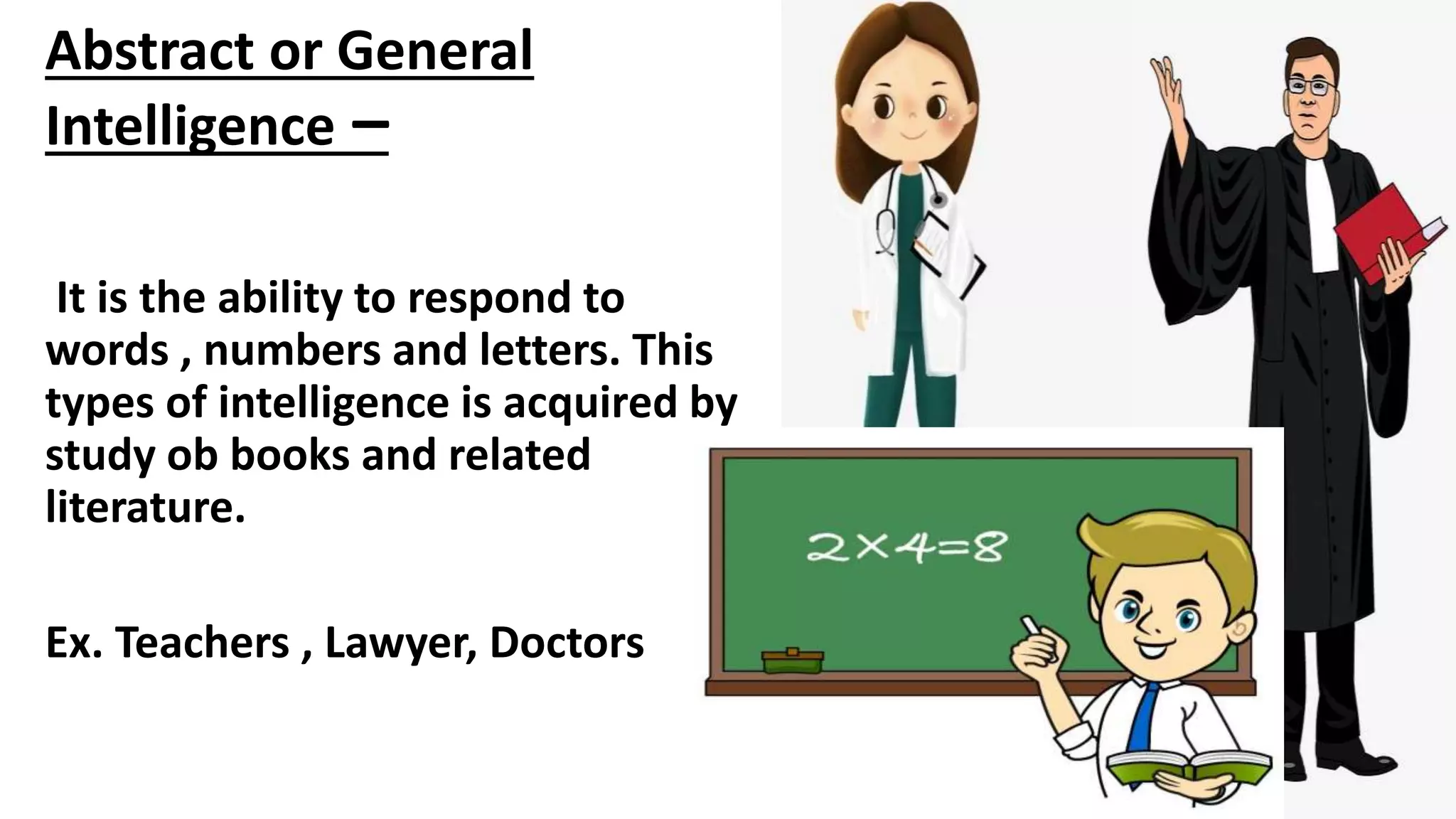 Intelligence and its types ^Jnature.pptx | Science