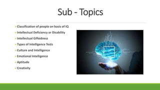 Intelligence and related concepts | PPT