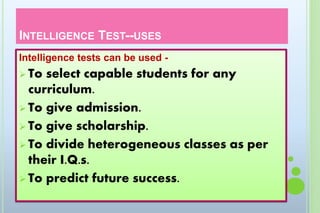 Tools & techniques of data collection.-intelligence &aptitude tests | PPTX