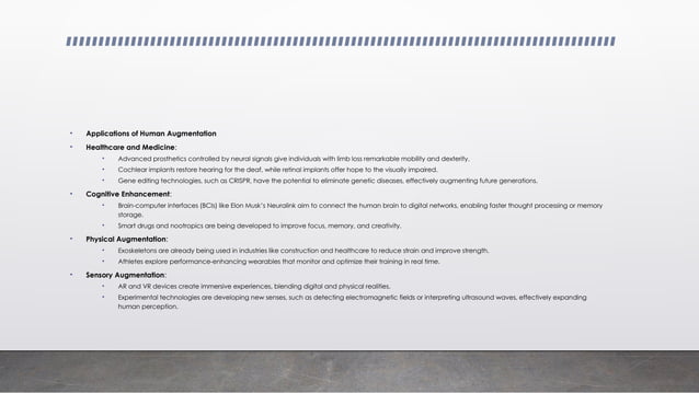 The Augmented Human: Redefining Human Potential | PPTX