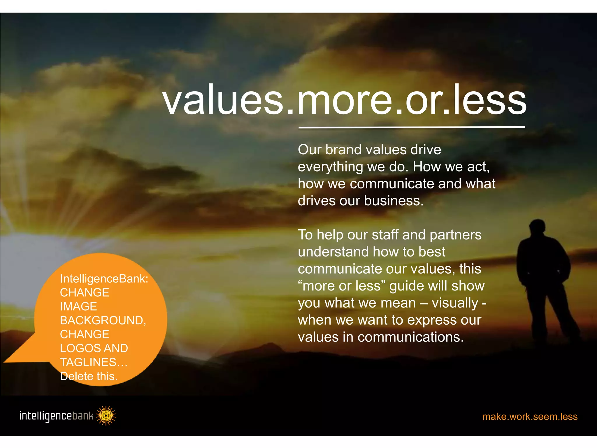 Visualizing brand values - Guide and Template | PPT