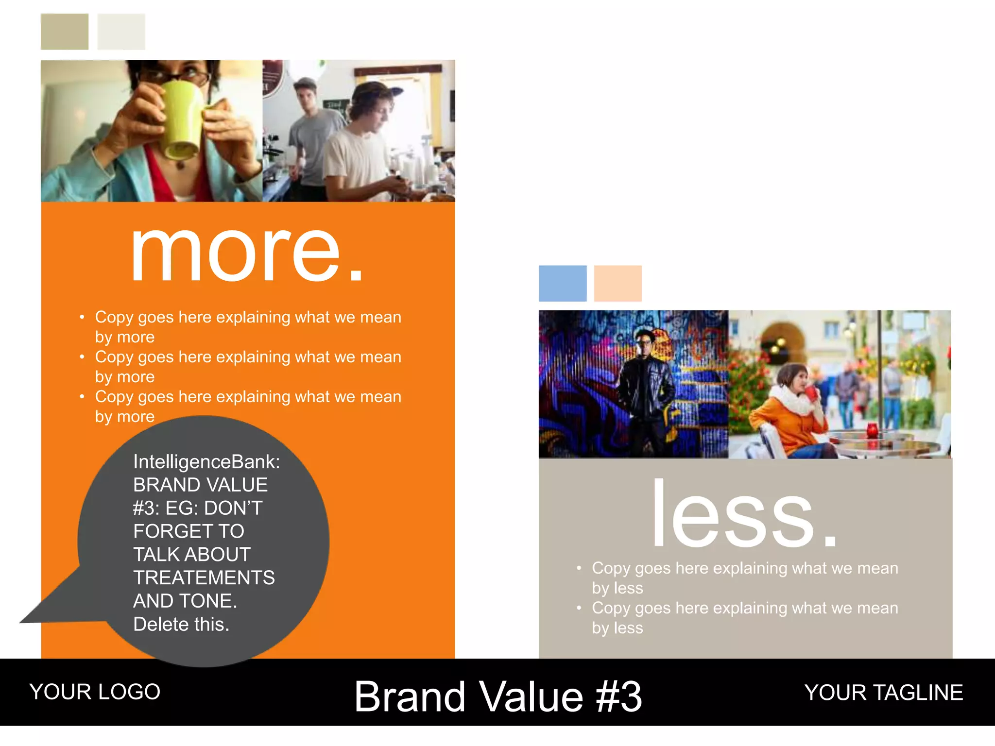 Visualizing brand values - Guide and Template | PPT
