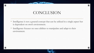 Intelligence | PPT