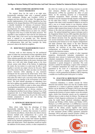 Intelligence decision making of fault detection and fault tolerances method for industrial ...