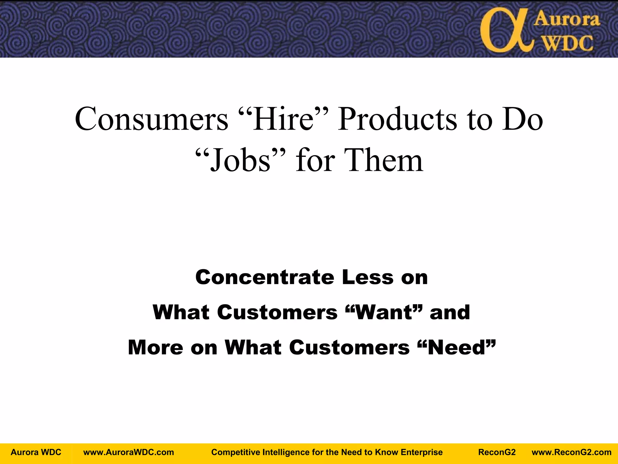 Intelligence-Driven Innovation & Product Development: an Exercise ...