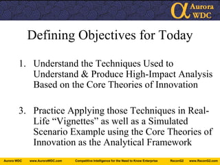 Intelligence-Driven Innovation & Product Development: an Exercise ...