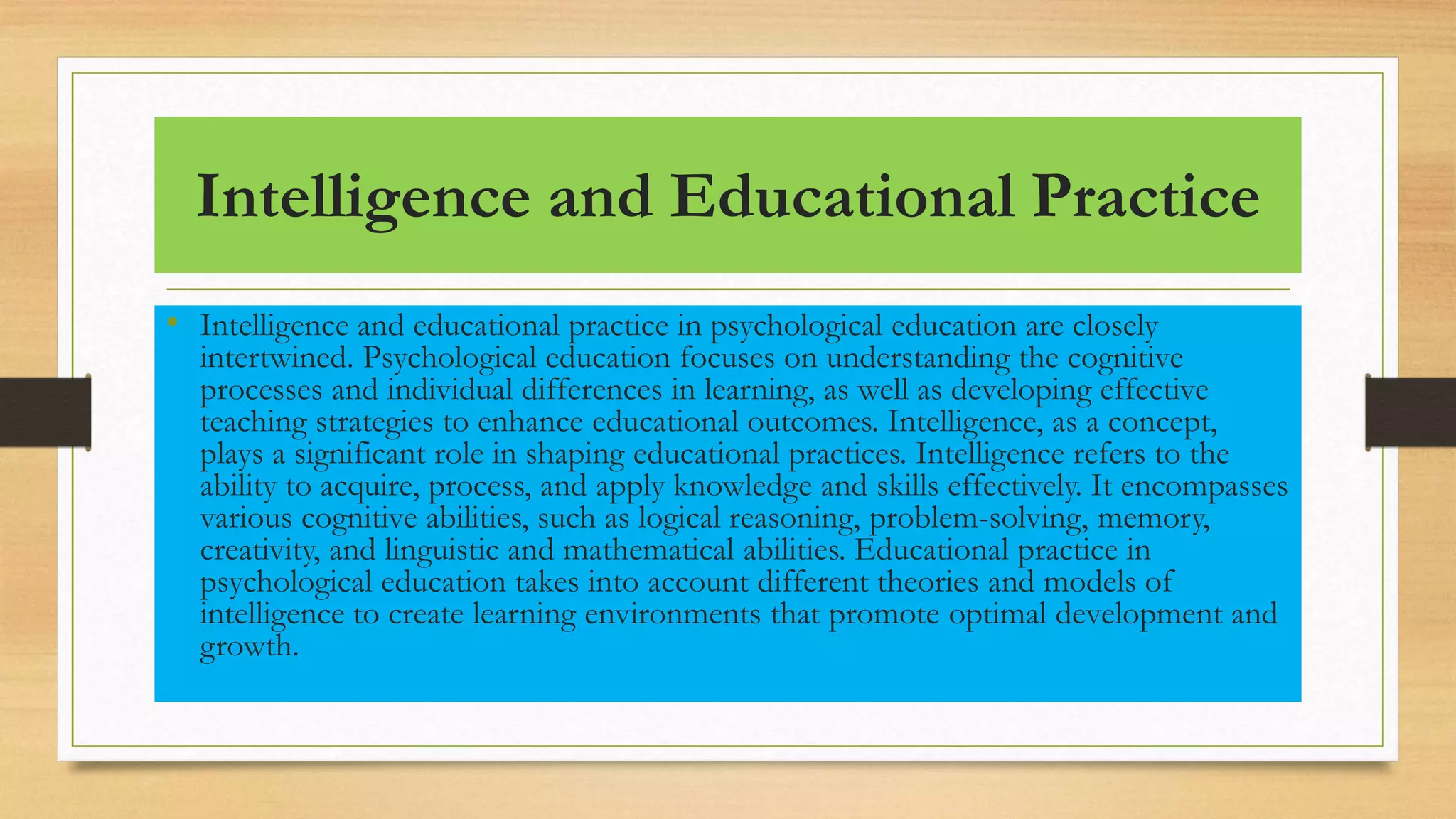 Human Intelligence and education Practice.pptx
