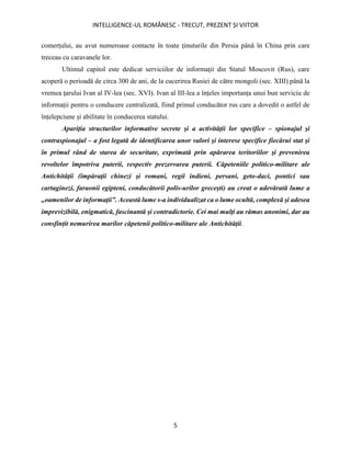 Începuturile serviciilor de informații | PDF