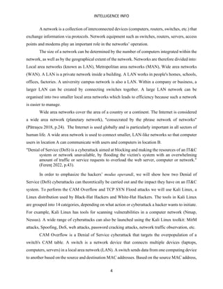 The impact of DoS (Denial of Service) cyberattacks on a Local Area ...