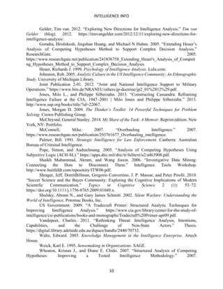 Metodologii moderne în analiza intelligence | PDF