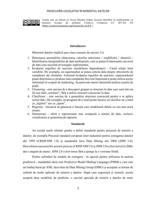 Preocupări legislative în mineritul datelor | PDF