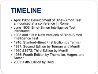 Intelligence in psychology 1 | PPT