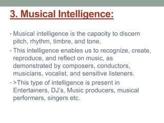 Intelligence in psychology ppt | PPTX